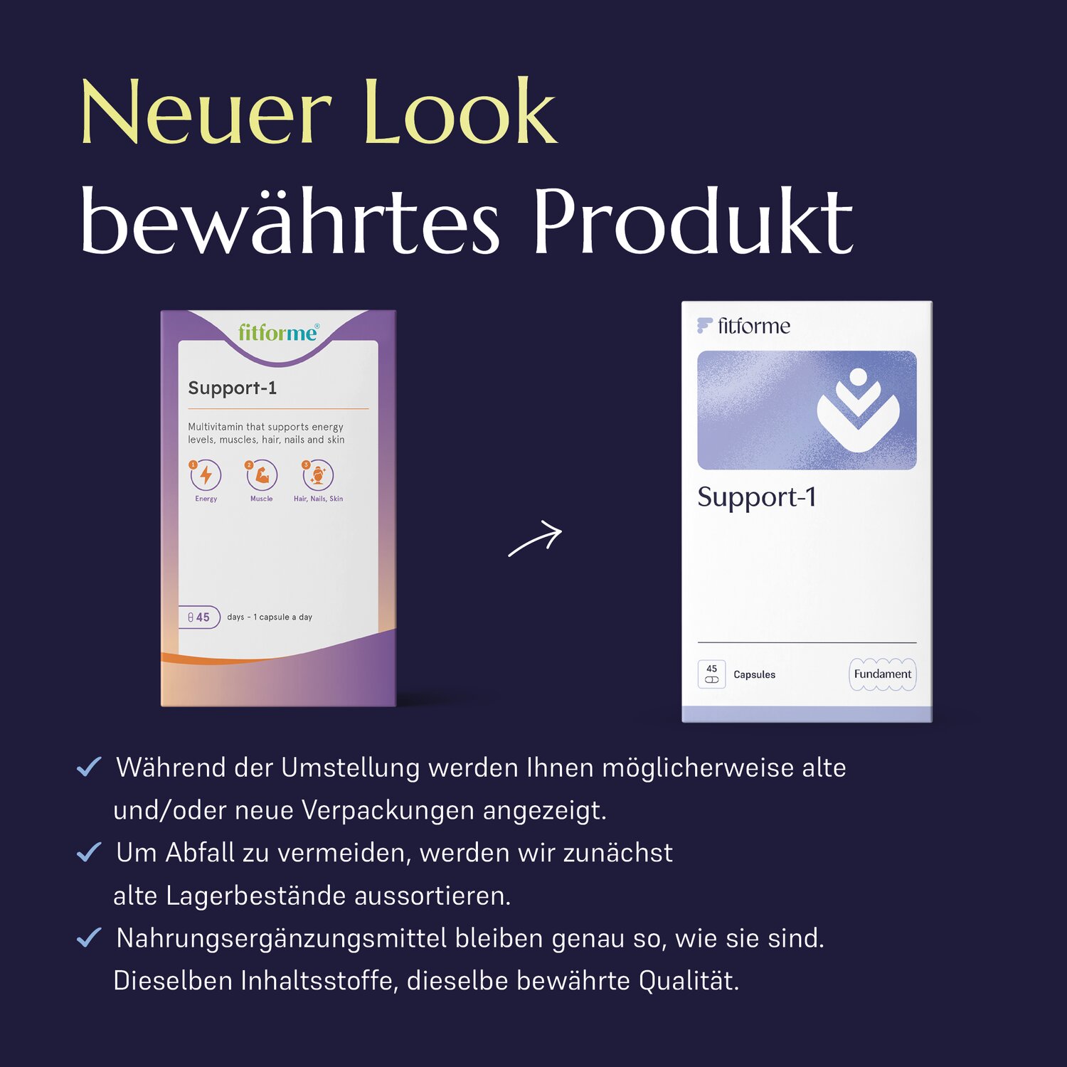 Support-1: Das Multivitamin für die GLP-1-Gewichtsabnahme | FitForMe