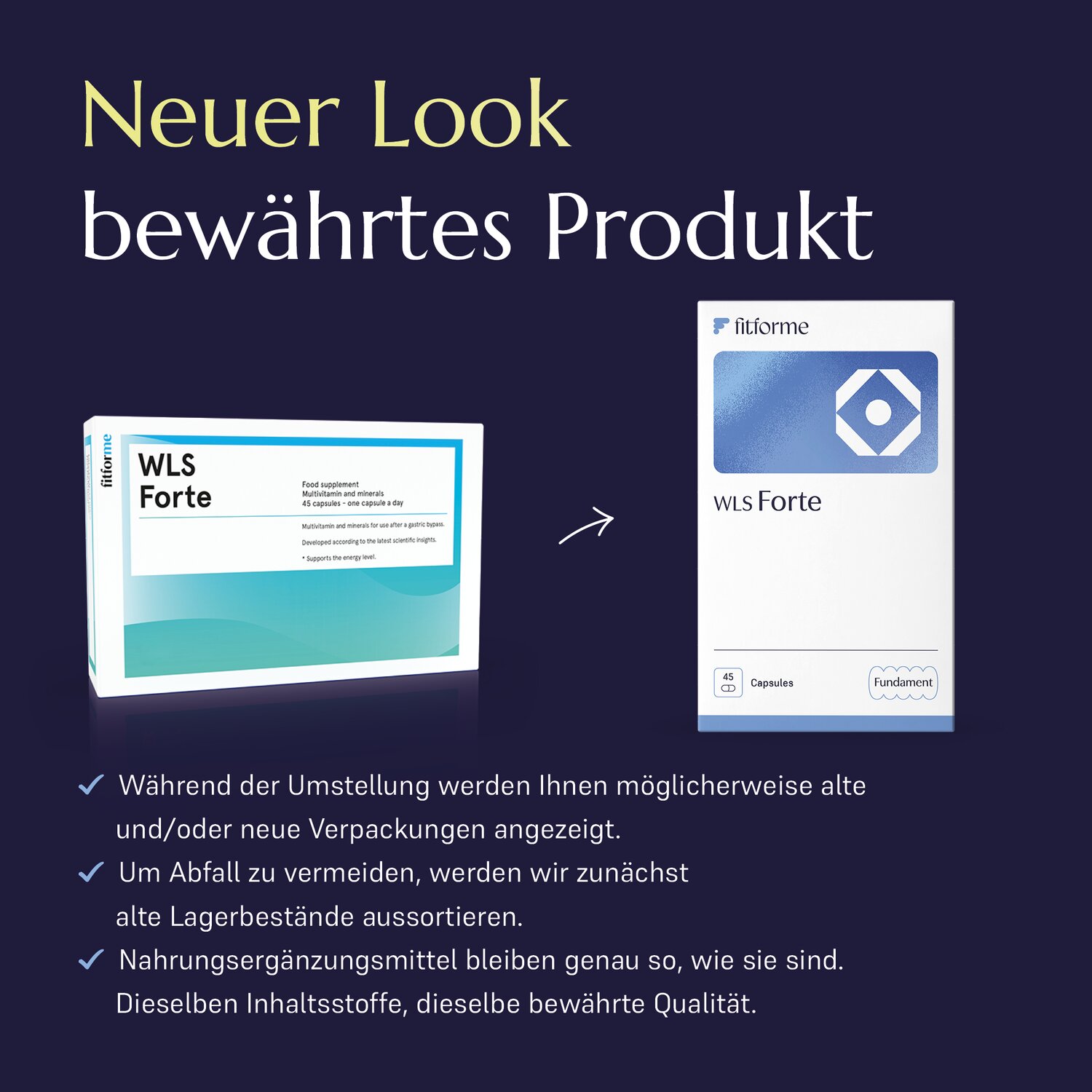 WLS Forte: das Multivitamin nach einem Magenbypass | FitForMe