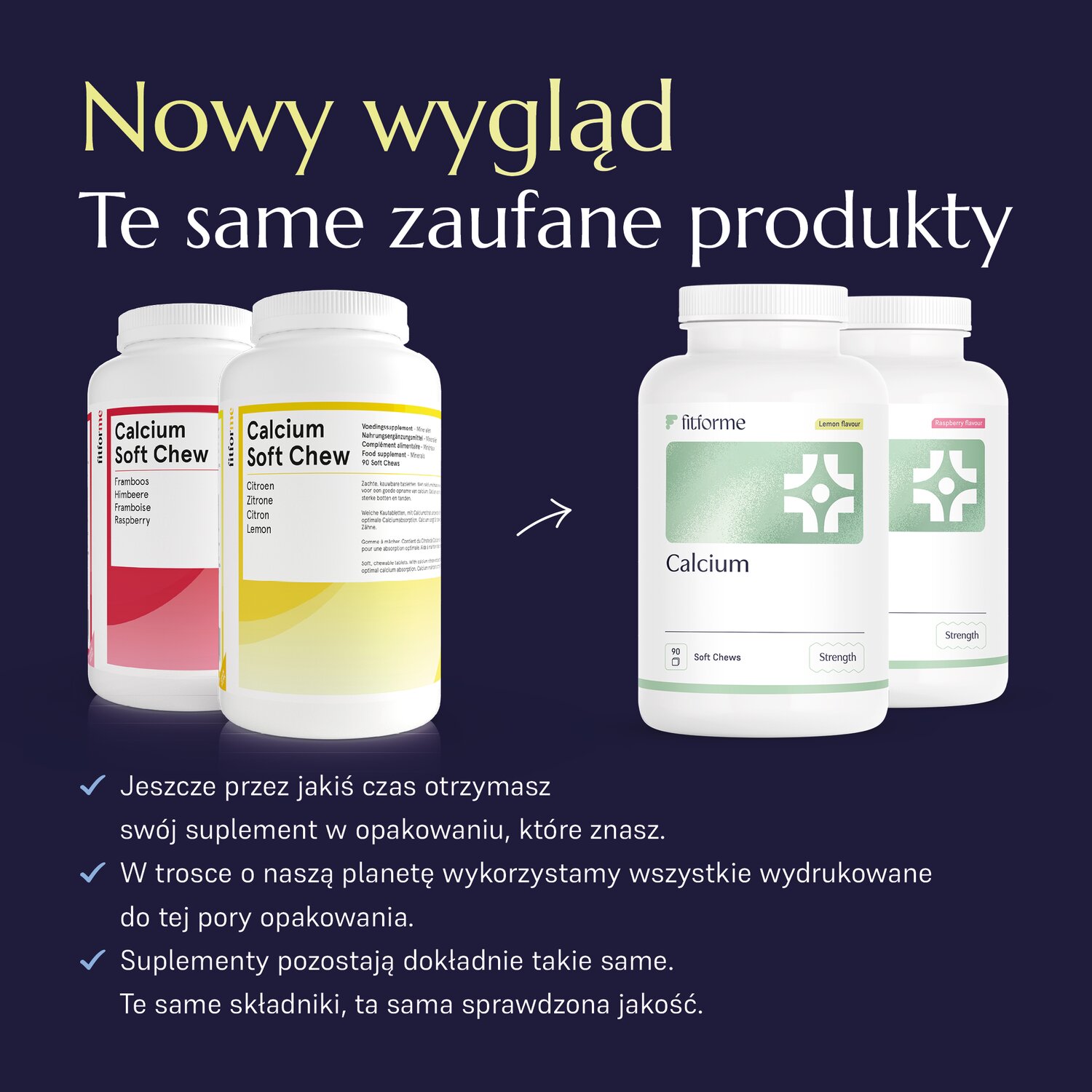 Calcium Soft Chew: dla mocnych kości i zębów | FitForMe